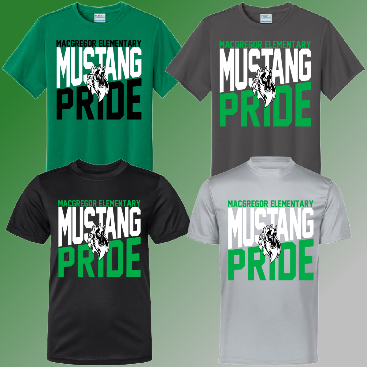 MacGregor Elementary (Mustangs) – Fat Bear Designs