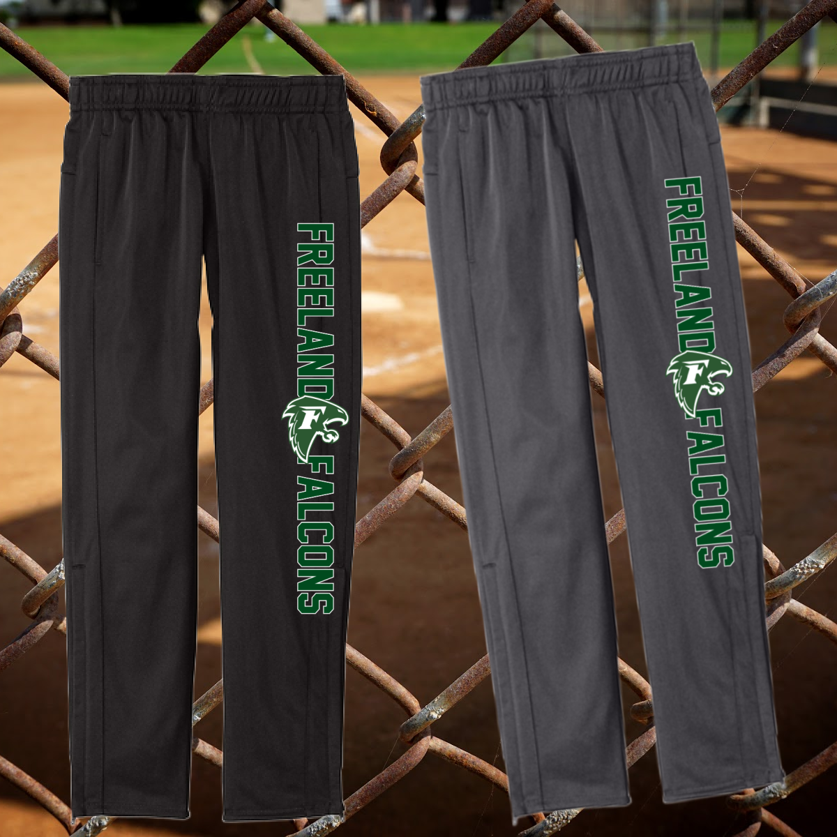 Freeland Falcons - Outline Font Tricot Performance Jogger (Youth) – Fat ...