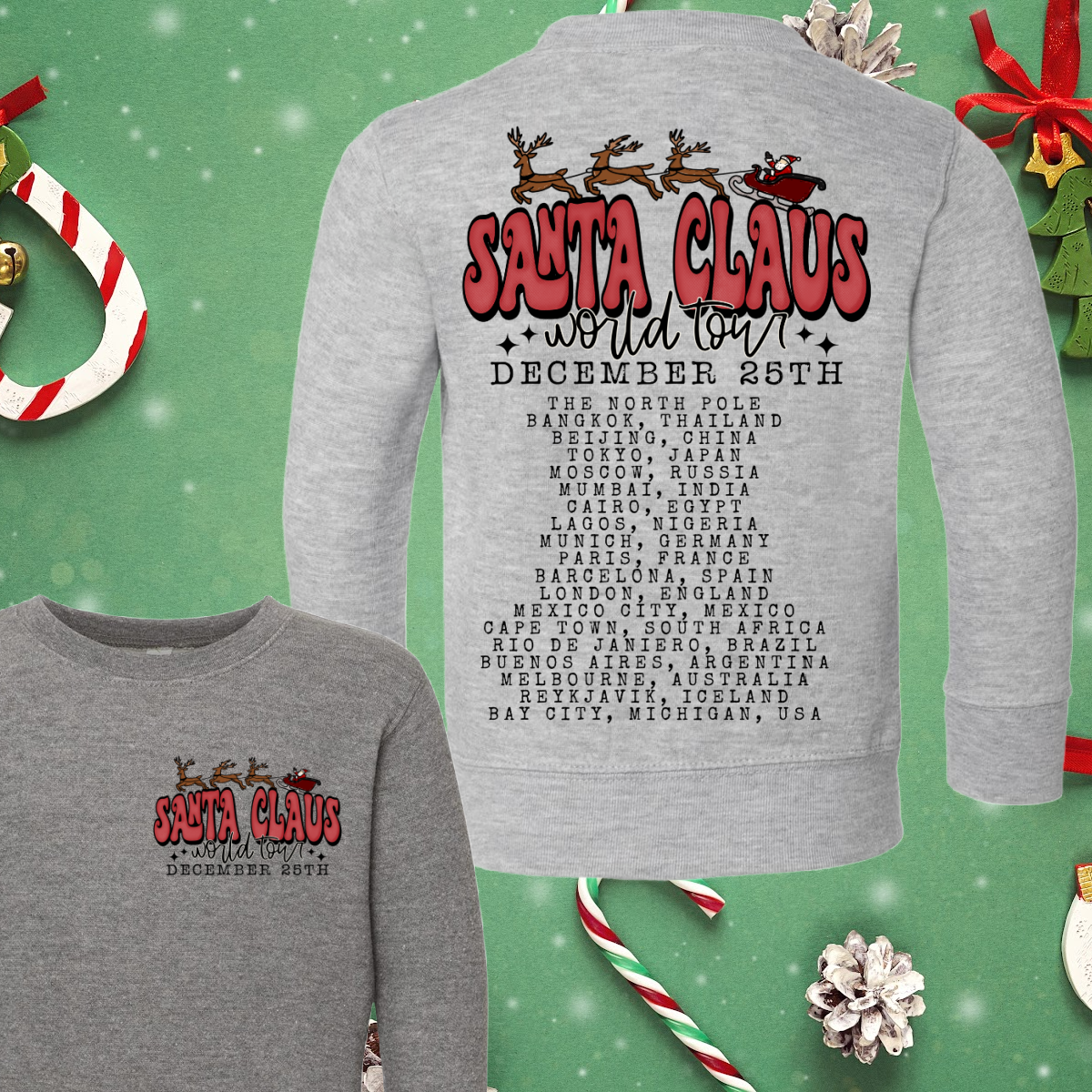 Santa World Tour (Customizable with Your City as Santa's Last Stop ...